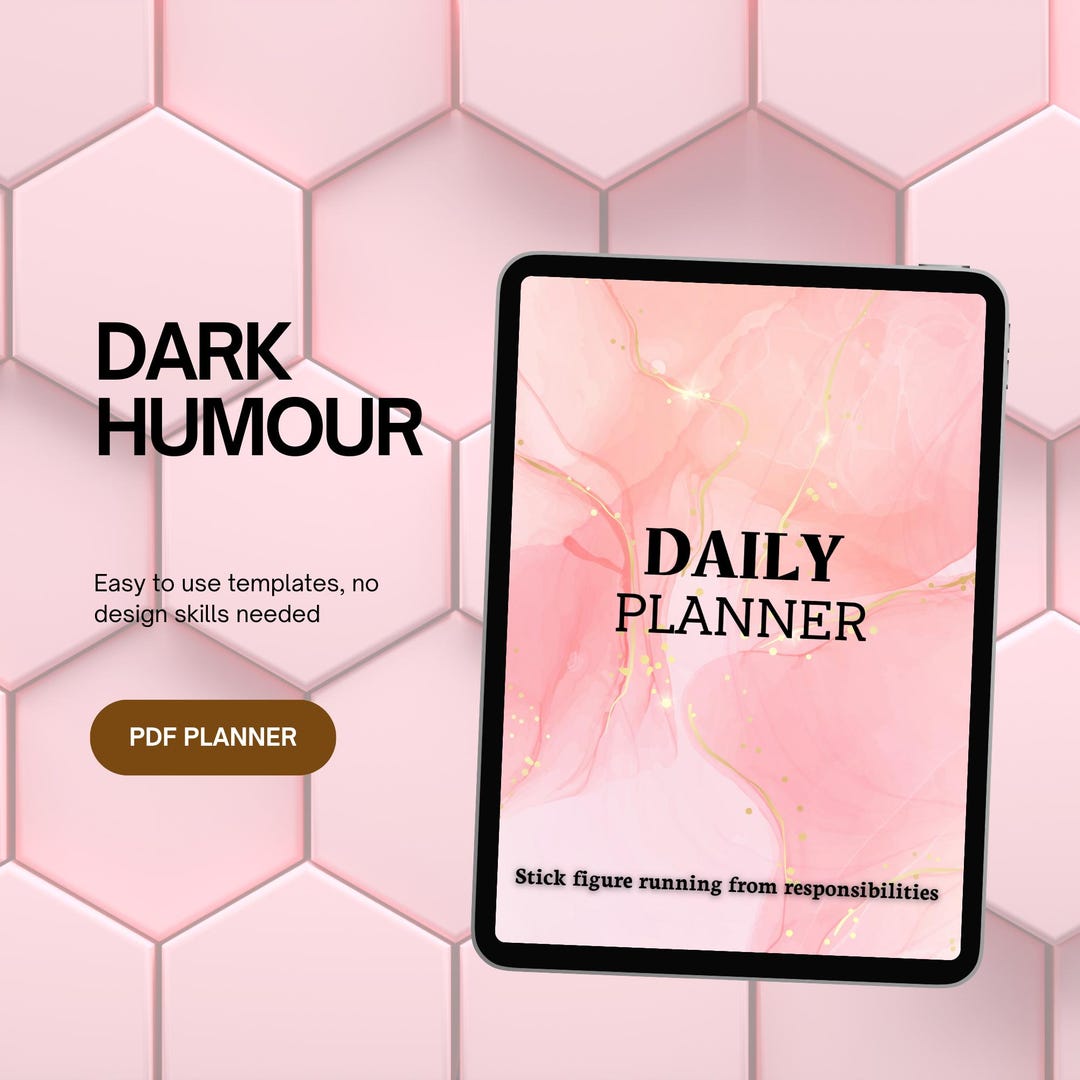 Funny Daily Planner: Printable To-do List & Journal (digital Download ...