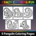 Pangolin Adventures Printable Coloring Pages, 5 Pages, A4 & Letter Size ...