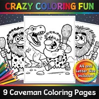 Fossa Adventures Printable Coloring Pages, 5 Pages, A4 & Letter Size ...
