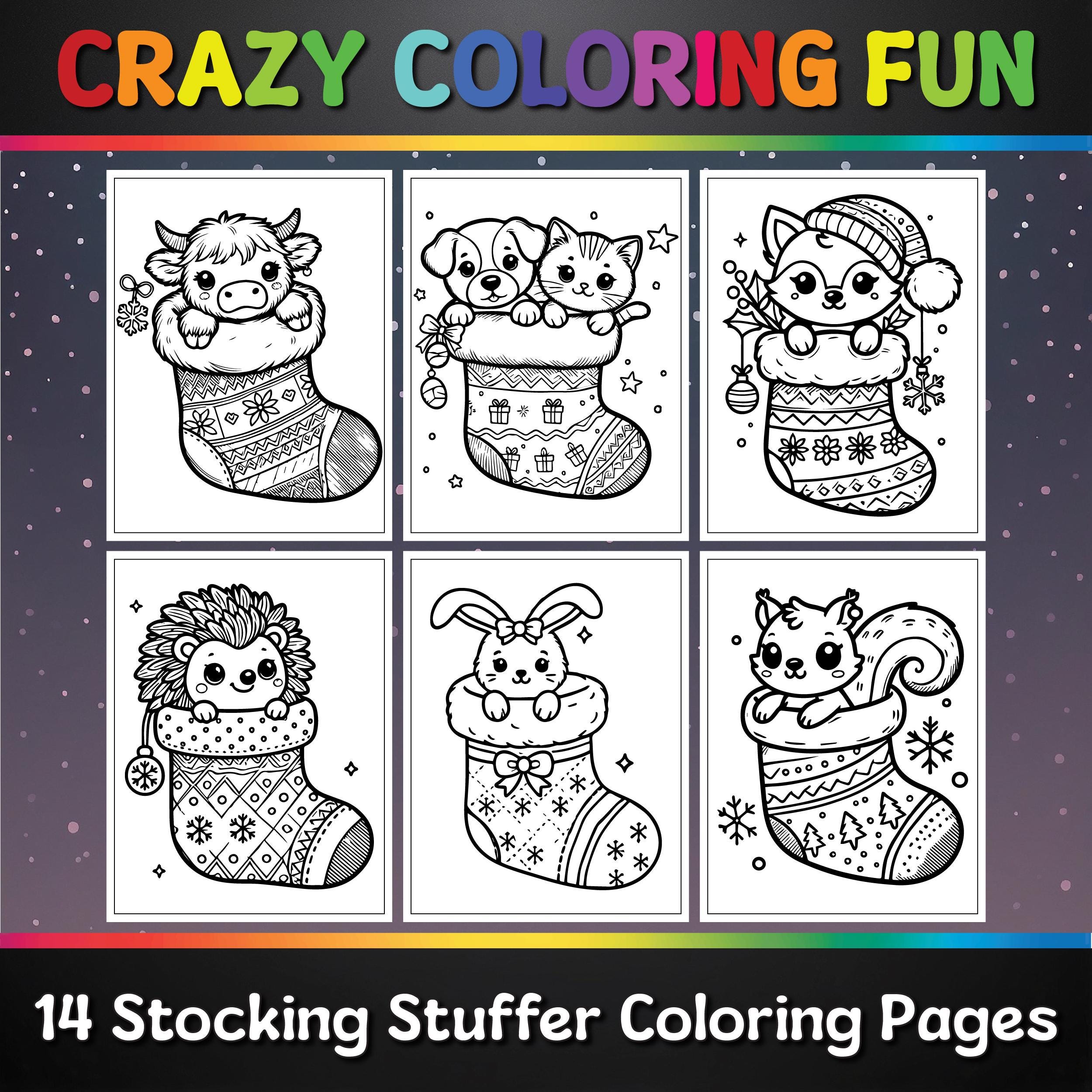 Pet Stocking Stuffer Printable Coloring Pages, 14 Pages, A4 & Letter ...