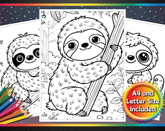 Pangolin Adventures Printable Coloring Pages, 5 Pages, A4 & Letter Size ...