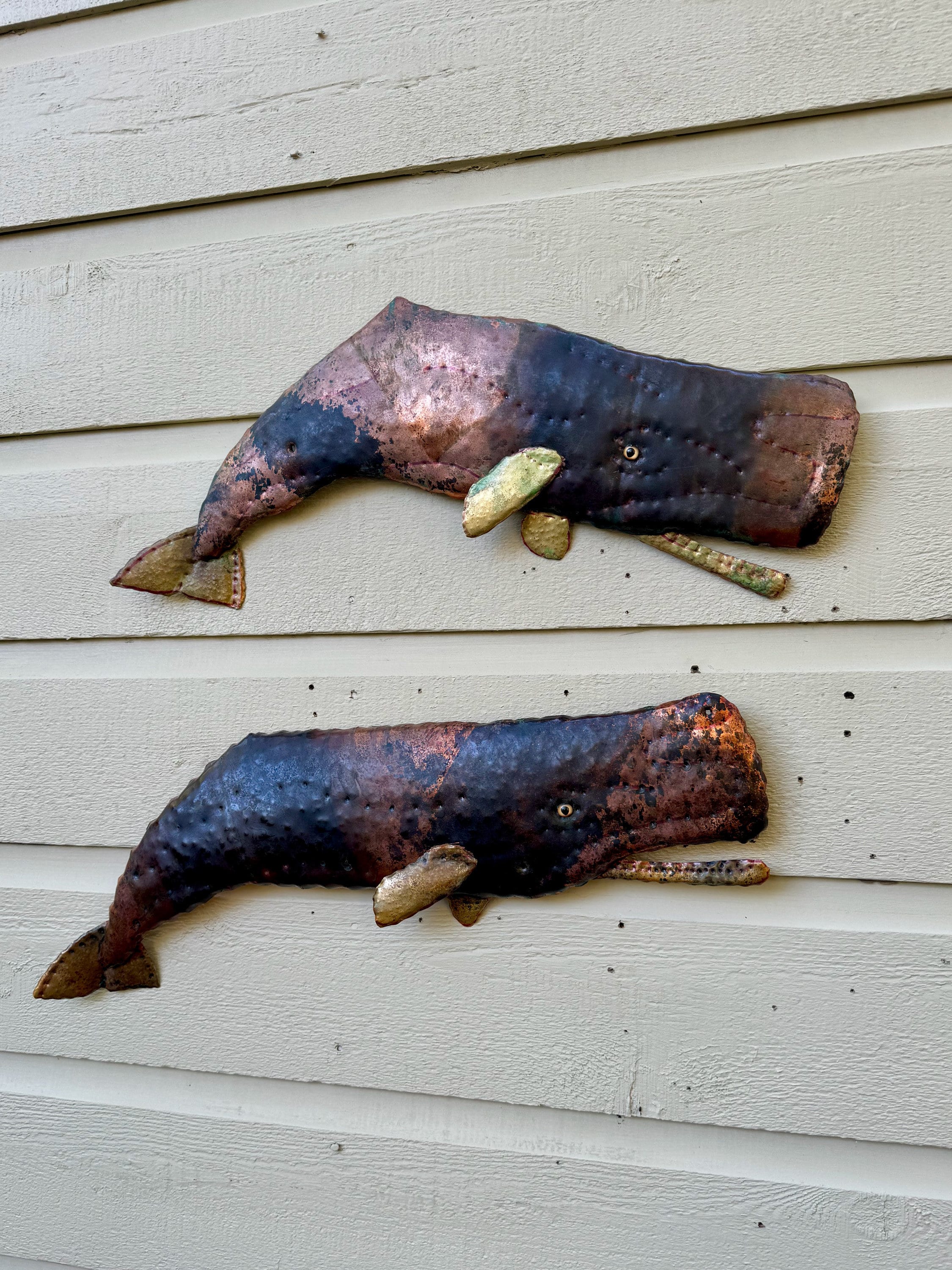 Large Sperm Whale Salvaged Mixed Copper Metal Marine Mammal Sea ...