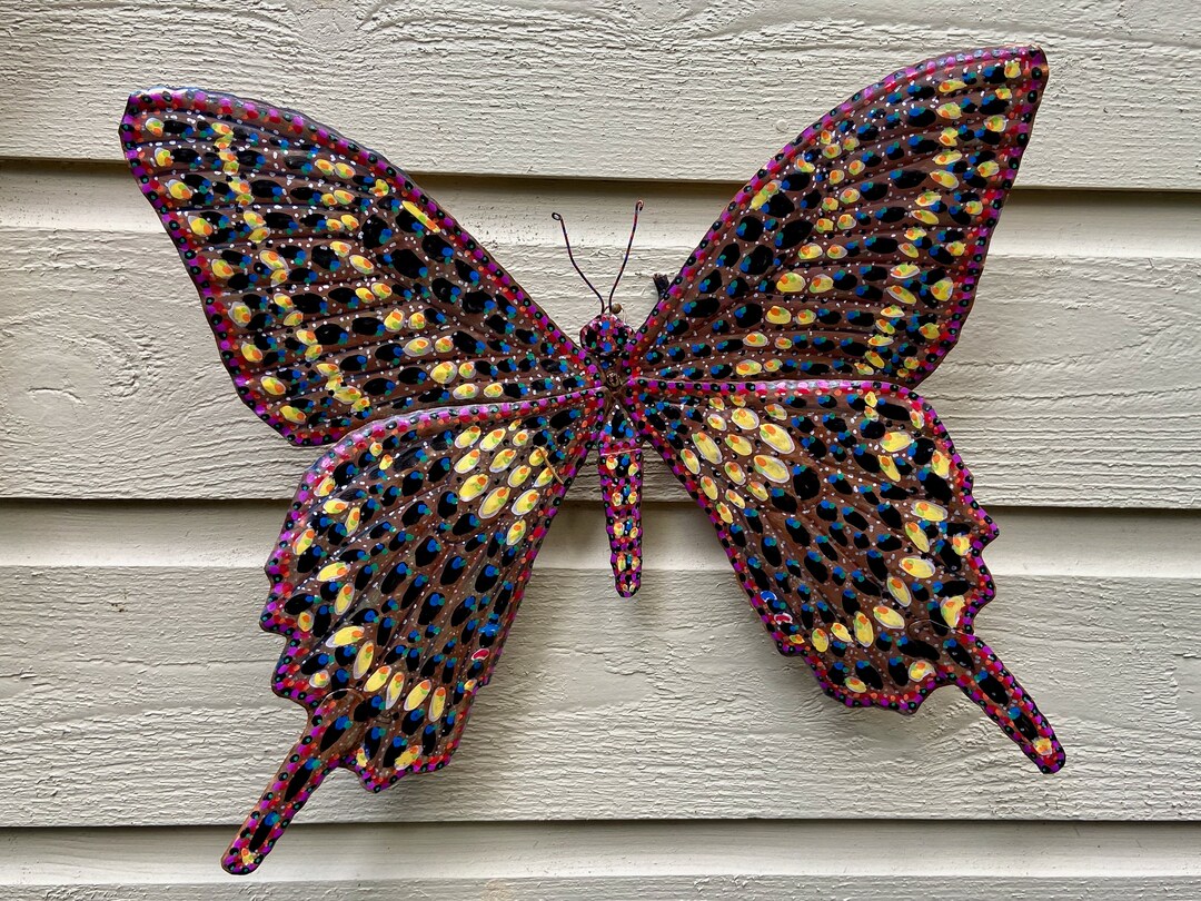 Thoas Swallowtail Butterfly – Costa Rica Creation Story - Colores De La Jungla - Salvaged Copper ...