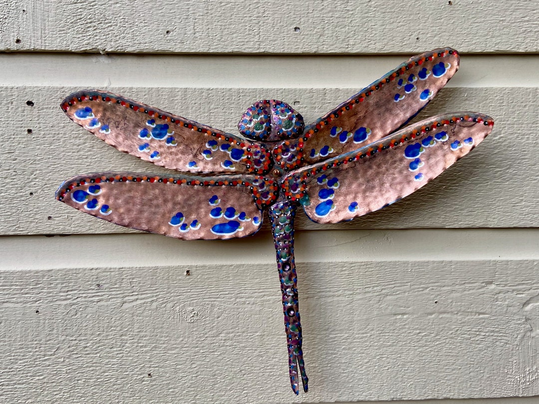Dragonfly Rainforest Insect - Colores De La Jungla - Salvaged Copper ...