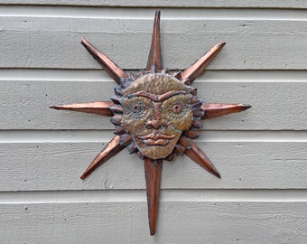 Copper Sun Wall Art - Etsy