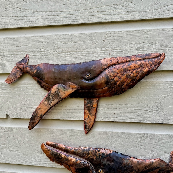 Metal Whale - Etsy