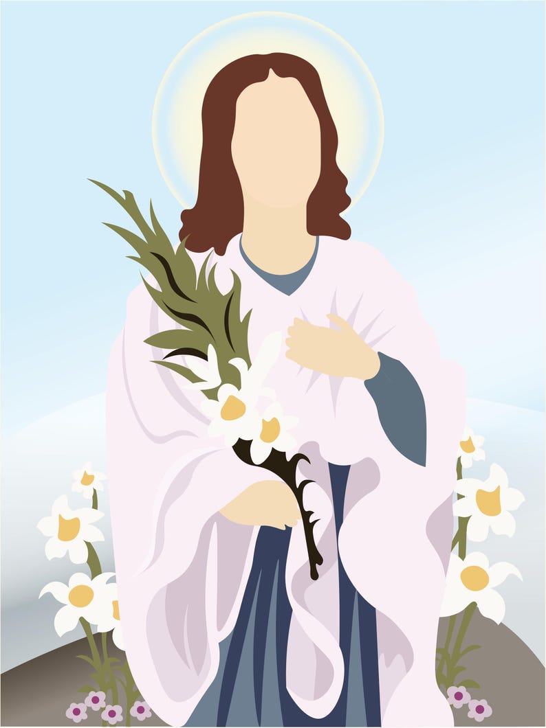 Saint Maria Goretti Digital Wall Art - Etsy