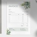 Editable Floral Invoice Templates Elegant & Customizable Invoice Design ...