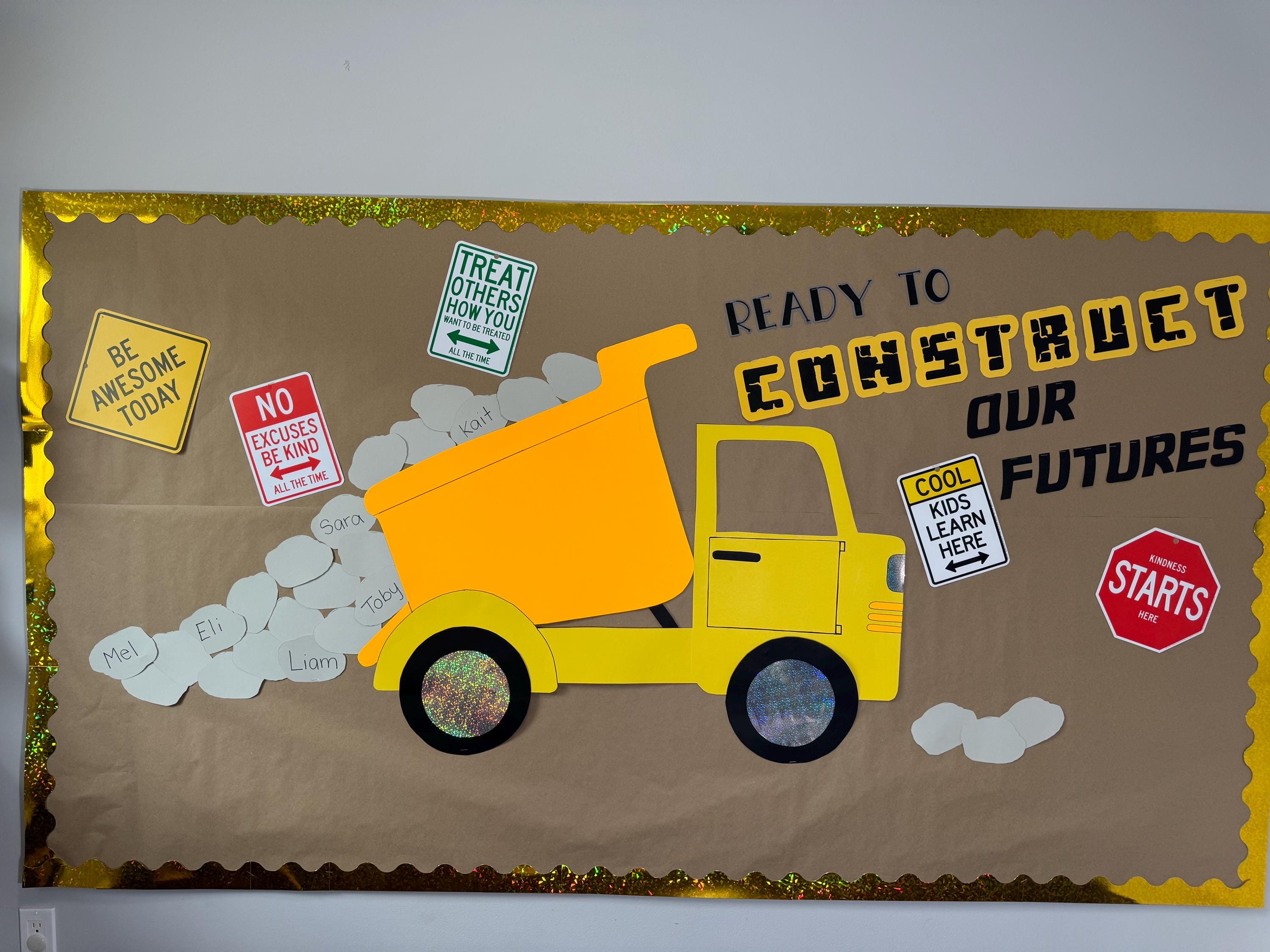 Bulletin Board Kit Ready to Construct Our Futures Pre Cut Wall or Door ...