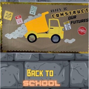 Bulletin Board Kit Ready to Construct Our Futures Pre Cut Wall or Door ...