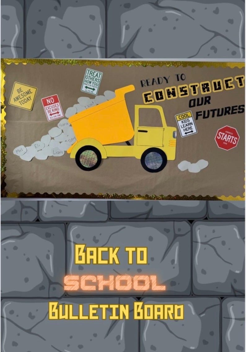 Bulletin Board Kit Ready to Construct Our Futures Pre Cut Wall or Door ...