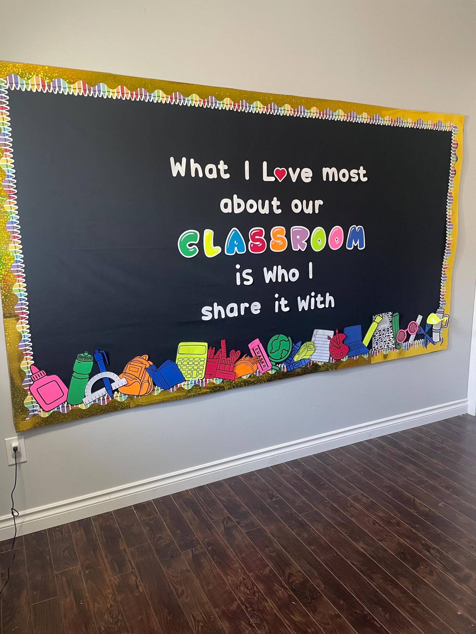 Bulletin Board Kit What I Love Most About My Classroom is Who I Share ...