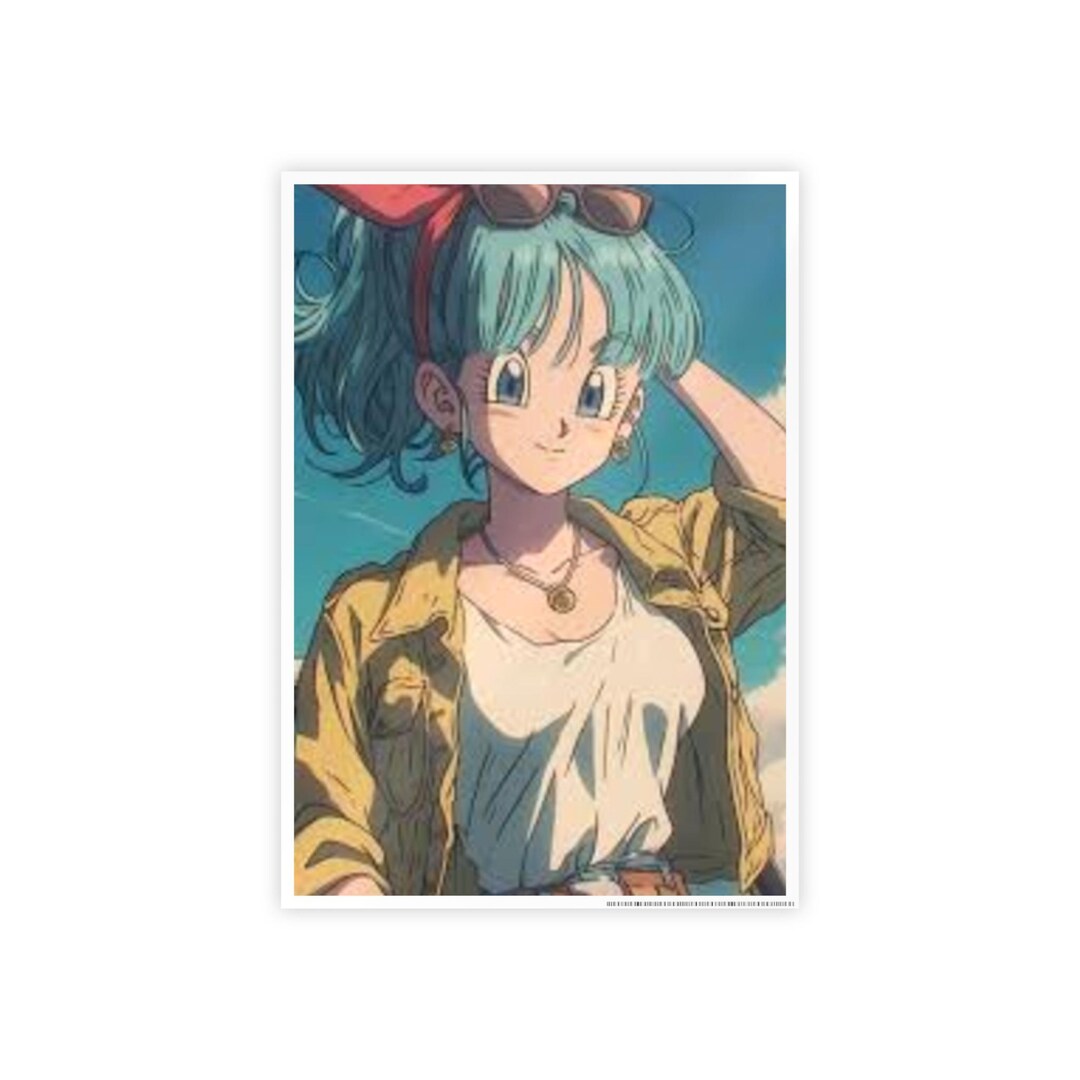 Anime Dragon Ball Z Gloss Posters, Bulma Character Fan Art Print, Wall ...