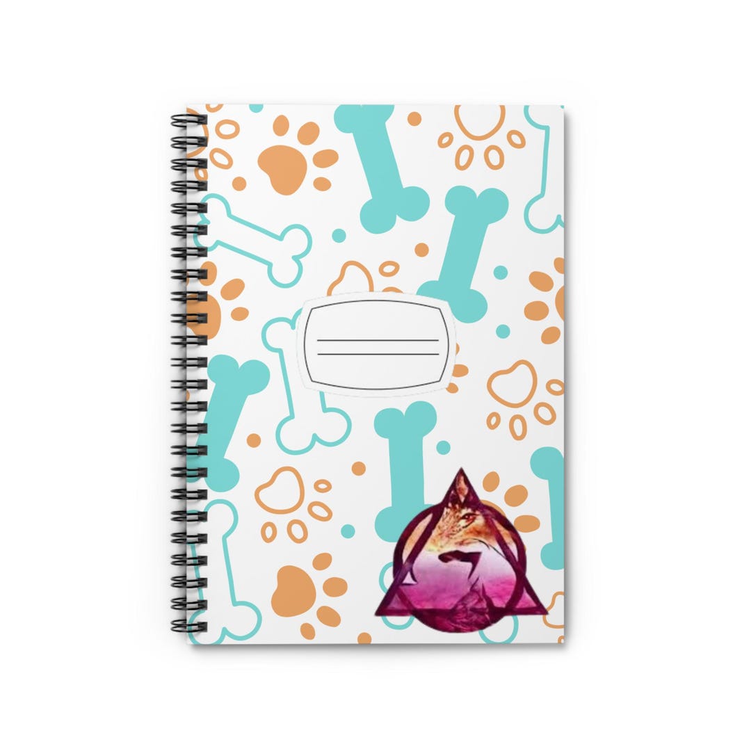 Therian Spiral Notebook, Lined Journal for Animal Spiritualists, Wolf ...