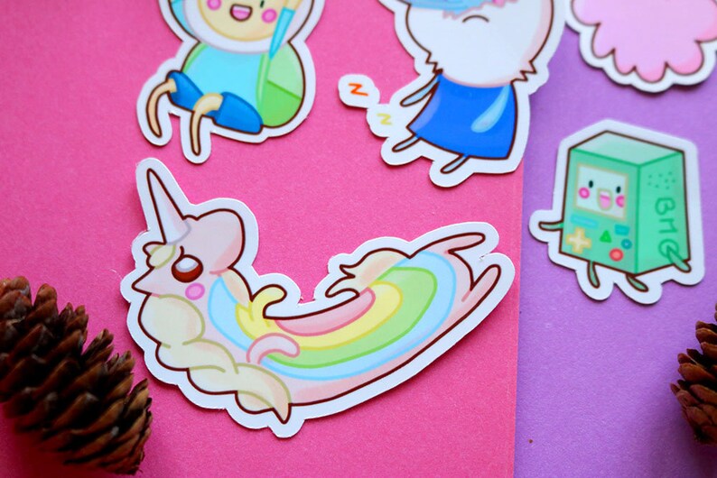 Kawaii Adventure Time Vinyl Sticker Pack: Planner Stickers - Set of 7 ...