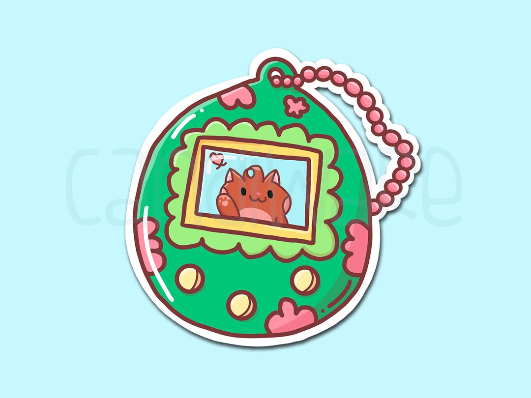 Tamagotchi Sticker- Kawaii Kitty Sticker - Cute Sticker Pack - Bullet ...