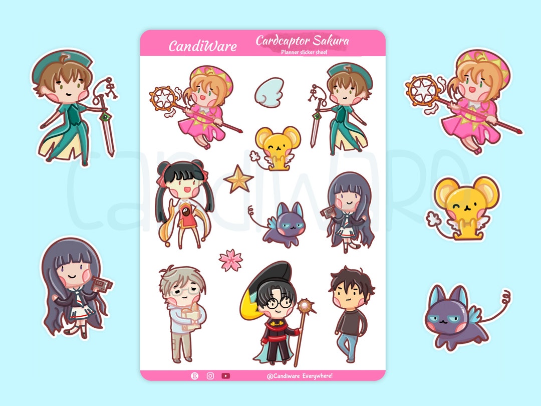 Card Captors Sakura Sticker Sheet Sticker Sheet Bullet Journal Stickers ...