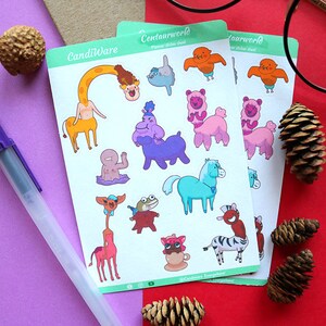 Centaurworld Sheet Bujo Stickers Centaurworld Themed Stickers Planner ...