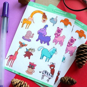 Centaurworld Sheet Bujo Stickers Centaurworld Themed Stickers Planner ...