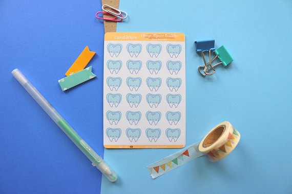 Invisalign Change Aligner Reminder Cute Planner Stickers | Etsy