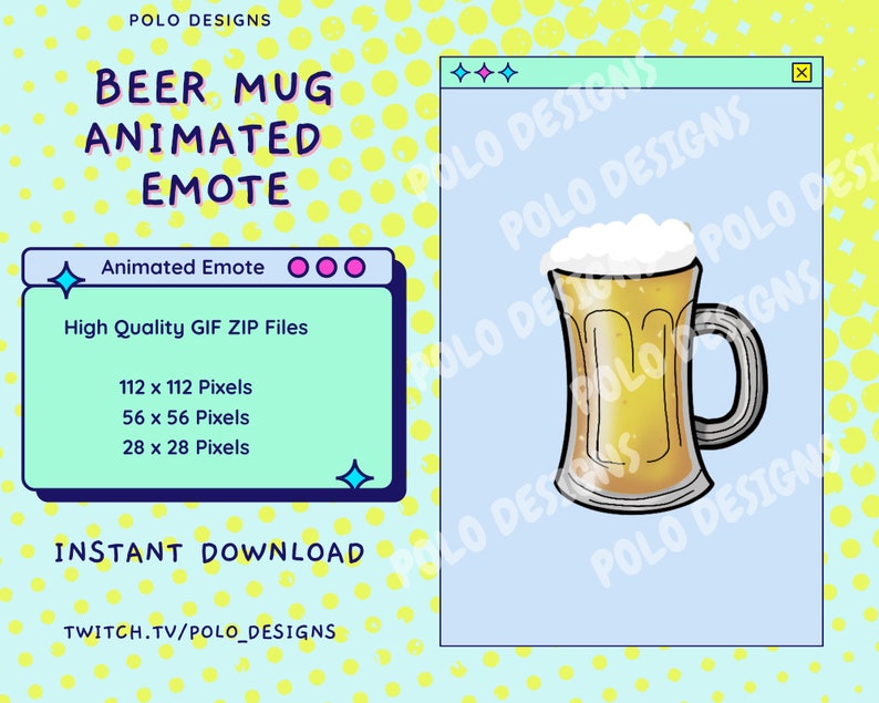Beer Mug Animated Twitch Emote - Etsy