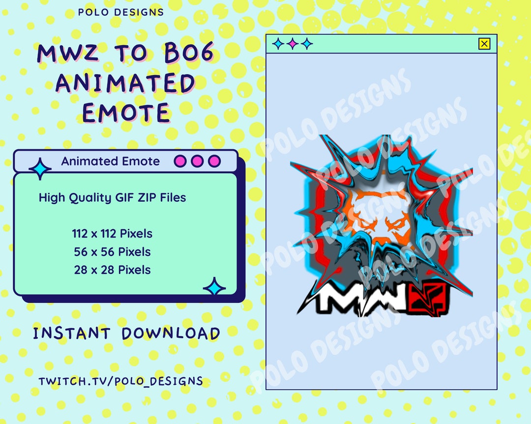 MWZ to BO6 Animated Twitch Emote - Etsy