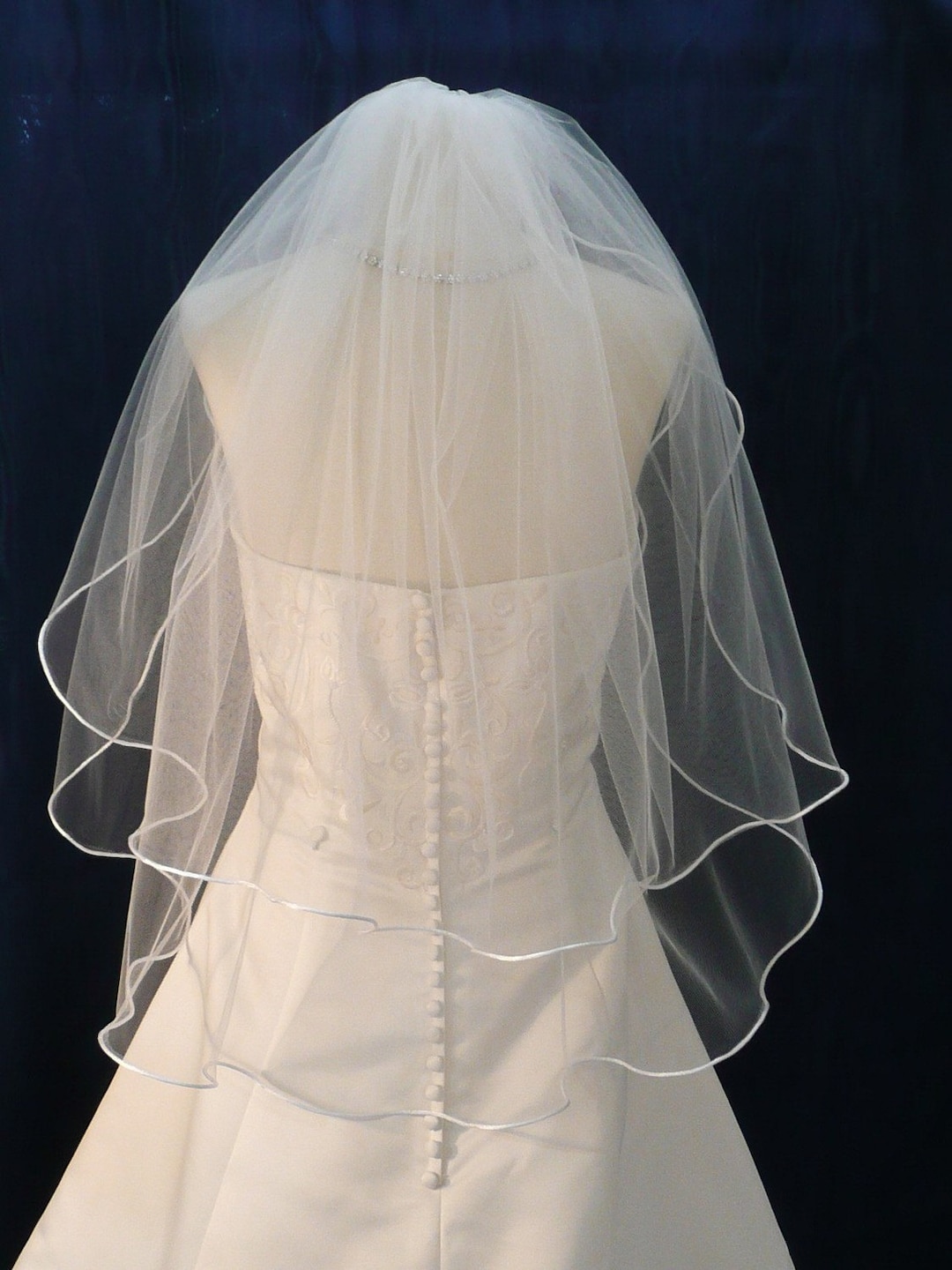 Wedding Veils Bridal Veil Satin Rat Tail Trim Sale - Etsy