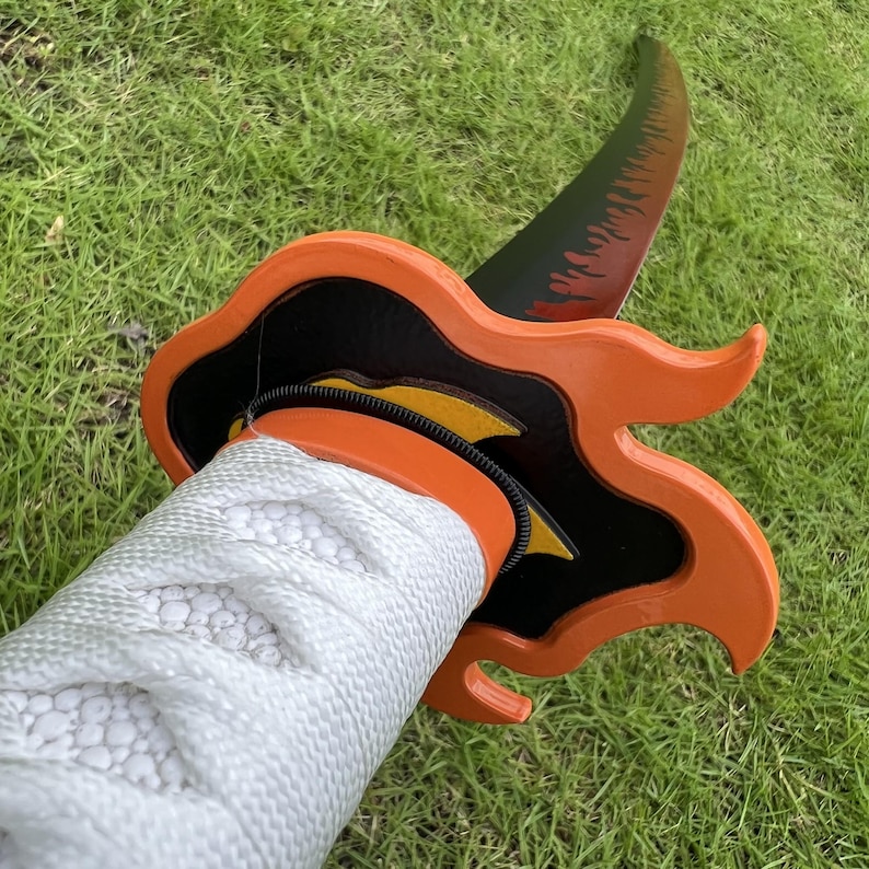 Kyojuro Rengoku Sword, Handmade Demon Slayer Cosplay Katana - Etsy