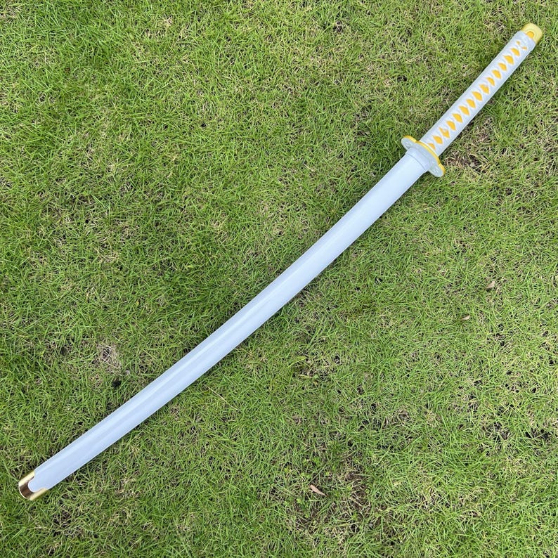 Zenitsu Agatsuma Sword,demon Anime Cosplay Slayer Katana,kimetsu No ...