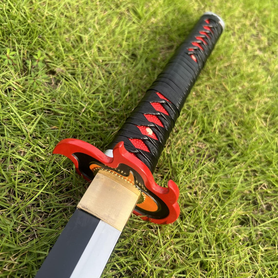 Tanjiro Kagura Sword,demon Anime Cosplay Slayer Katana,kimetsu No Yaiba ...