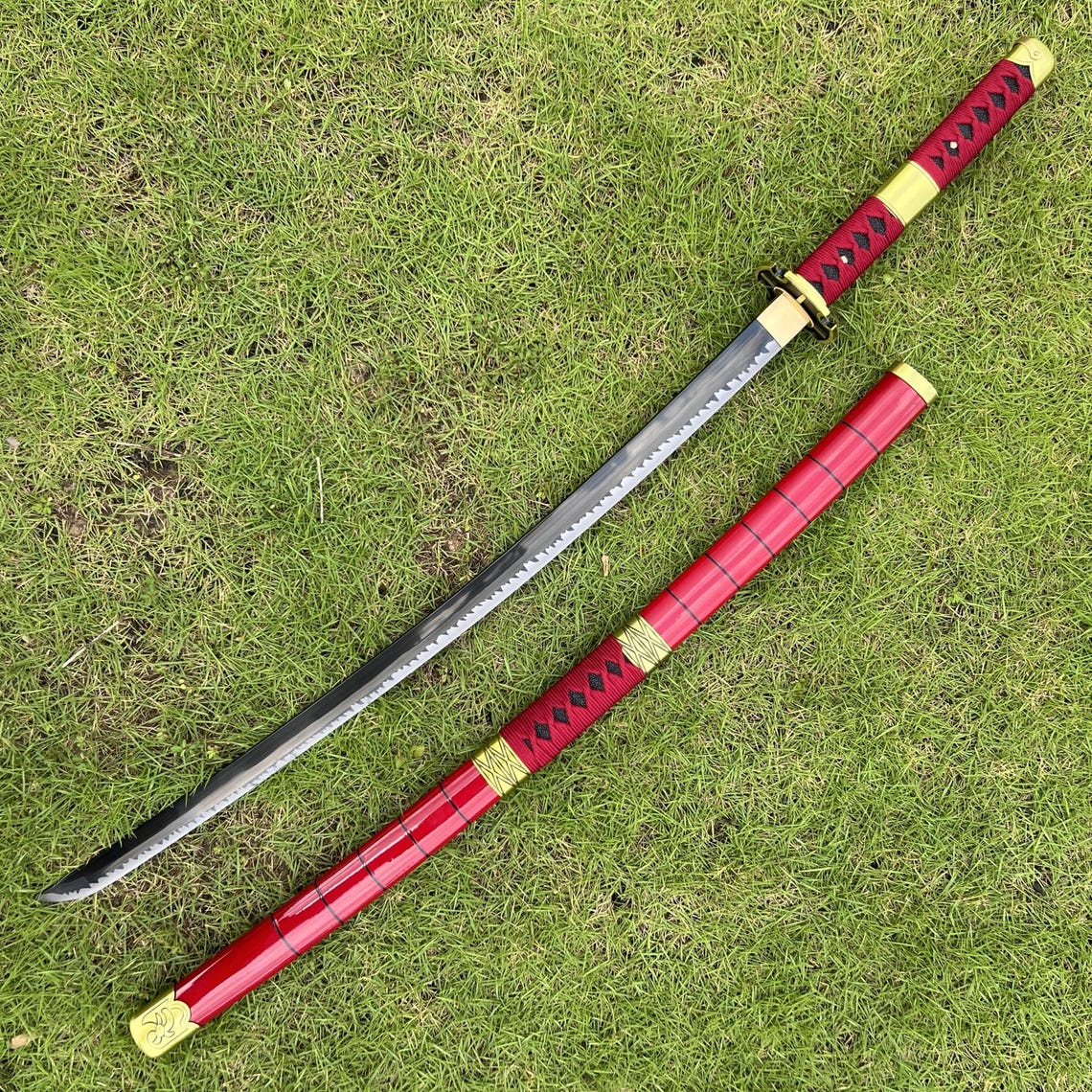 Set 4 Pcs Swords,one Piece Zoro Swords,roronoa Zoro Katana,wado ...