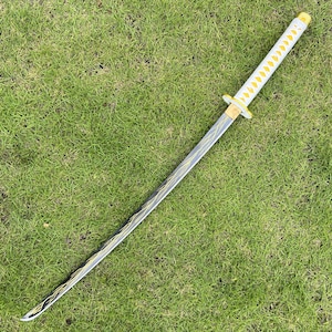Zenitsu Agatsuma Sword,demon Anime Cosplay Slayer Katana,kimetsu No ...