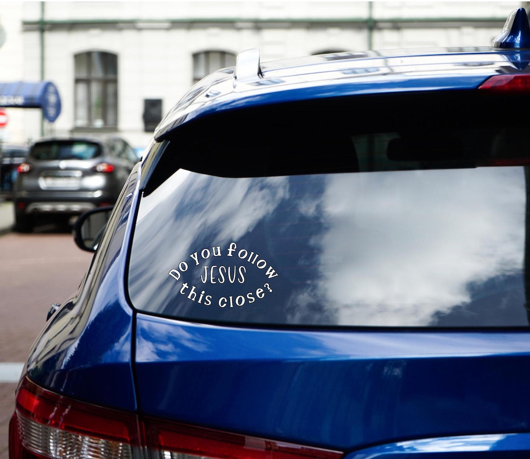 Jesus Car Decal, Weatherproof Car Decal, Car Decal, Christian Car Decal ...