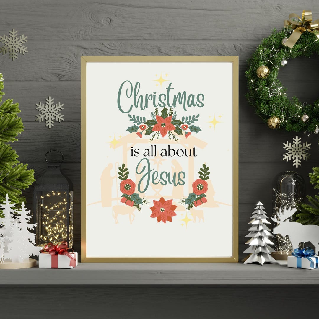 Christmas is All About Jesus Catholic Prayer Prints Catholic Prayer ...