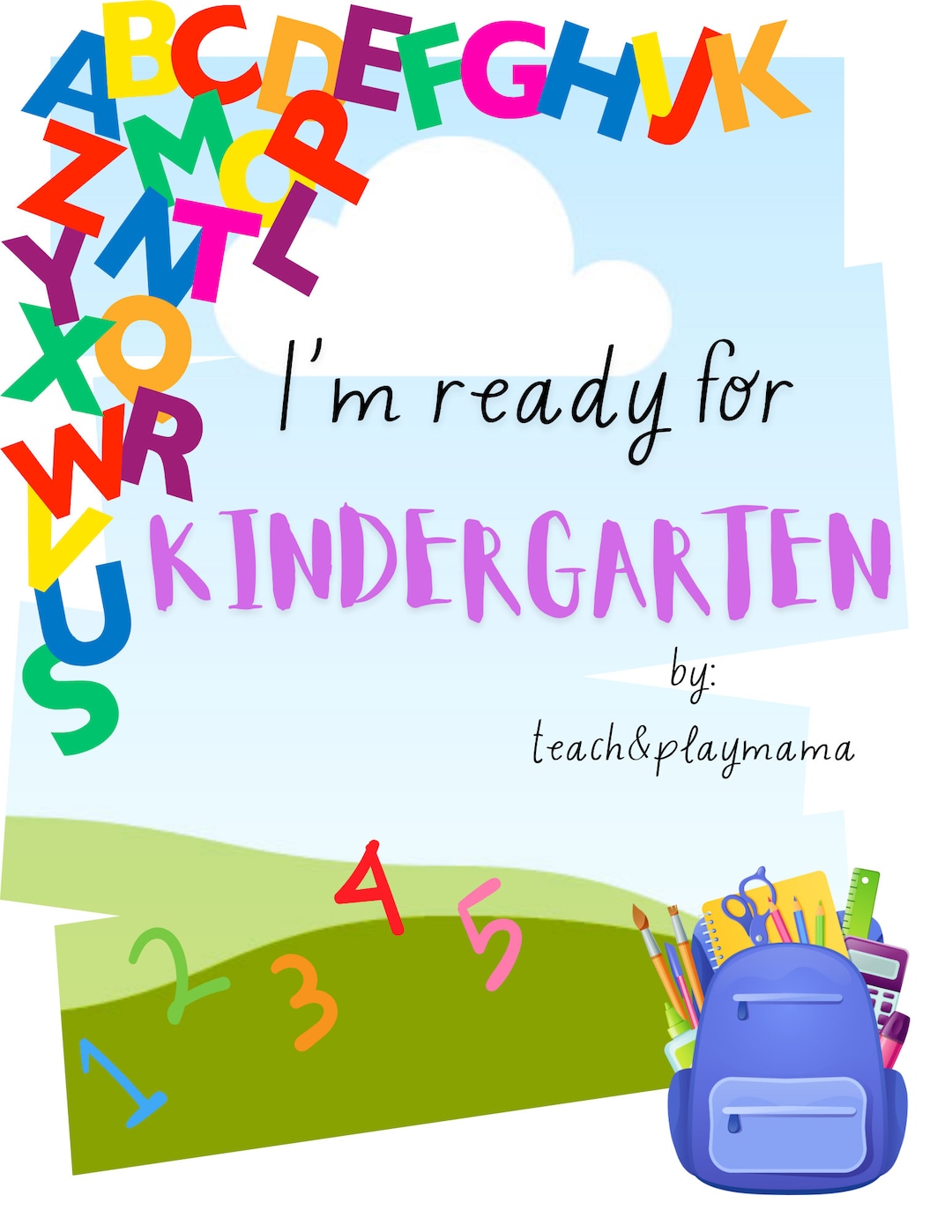 Kindergarten Readiness Workbook: Digital Download With High Frequency ...