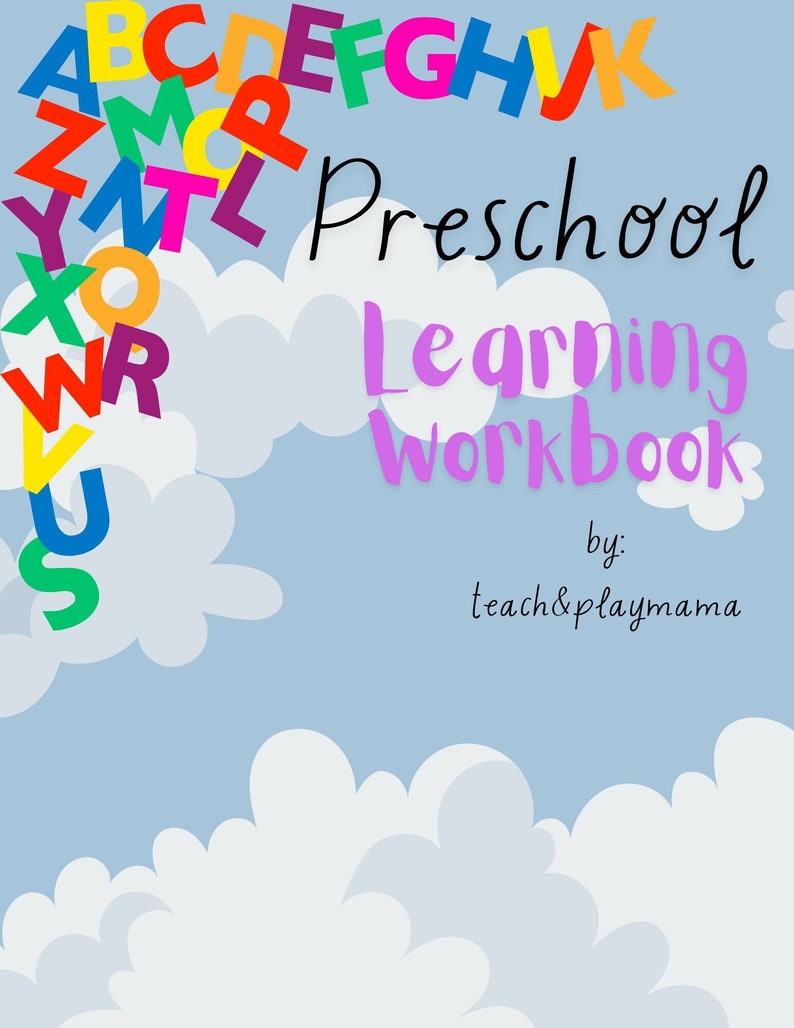 Preschool Readiness Workbook: Digital Download - Etsy