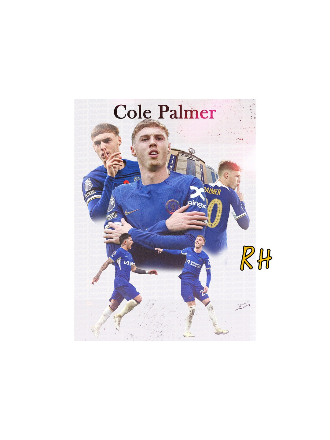 Cole Palmer Poster, Cole Palmer Chelsea Poster, Football Bedroom Ideas ...