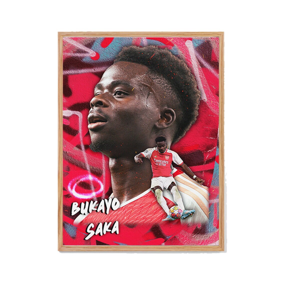 Bukayo Saka Poster, Bukayo Saka Gift, Arsenal Gift, Football Decoration ...