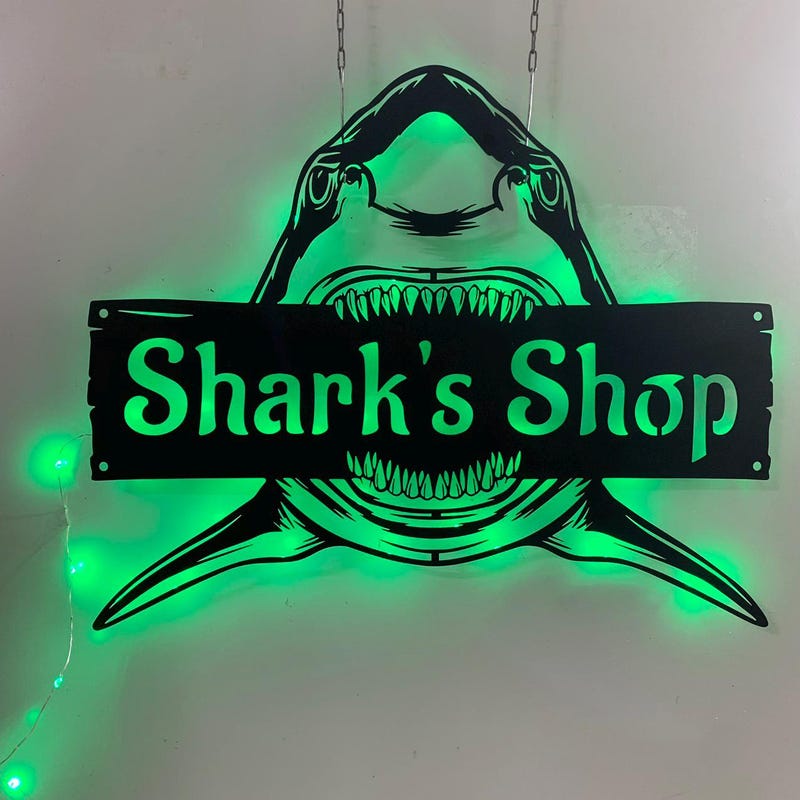 Metal Shark Wall Art - Etsy