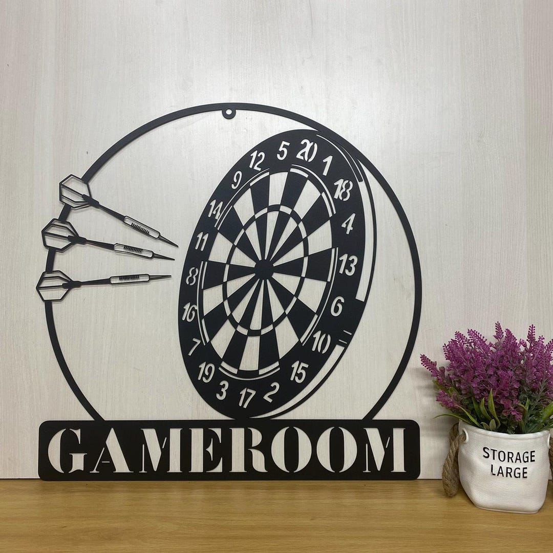 Personalized Dartboards Metal Wall Art, Darts Metal Sign, Darts Player ...