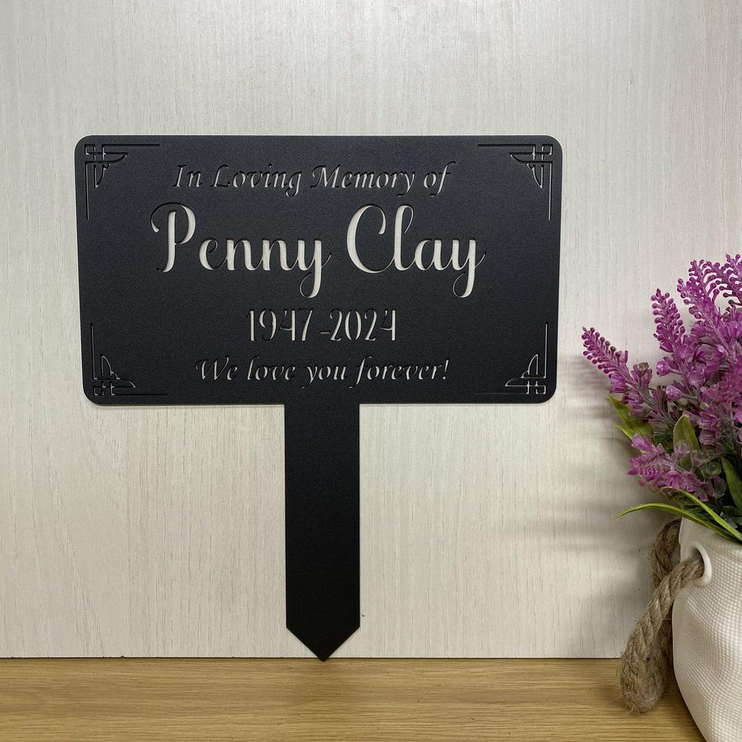 Personalized Loss of Loved One Memorial Metal, in Loving Memory Metal ...