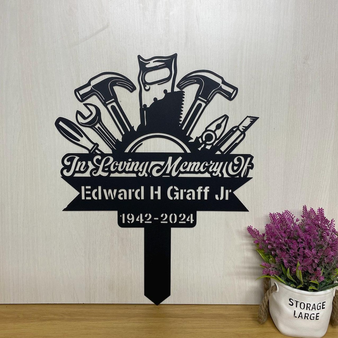 Personalized Mechanic Tools Memorial Stake, Mechanic Tools Stake ...