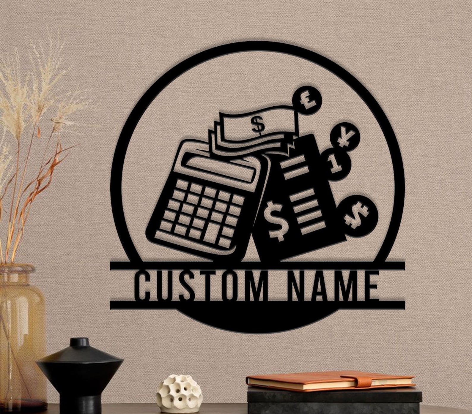 Custom Accountant Metal Sign Wall Art, Accountant Gift Accounting Wall ...