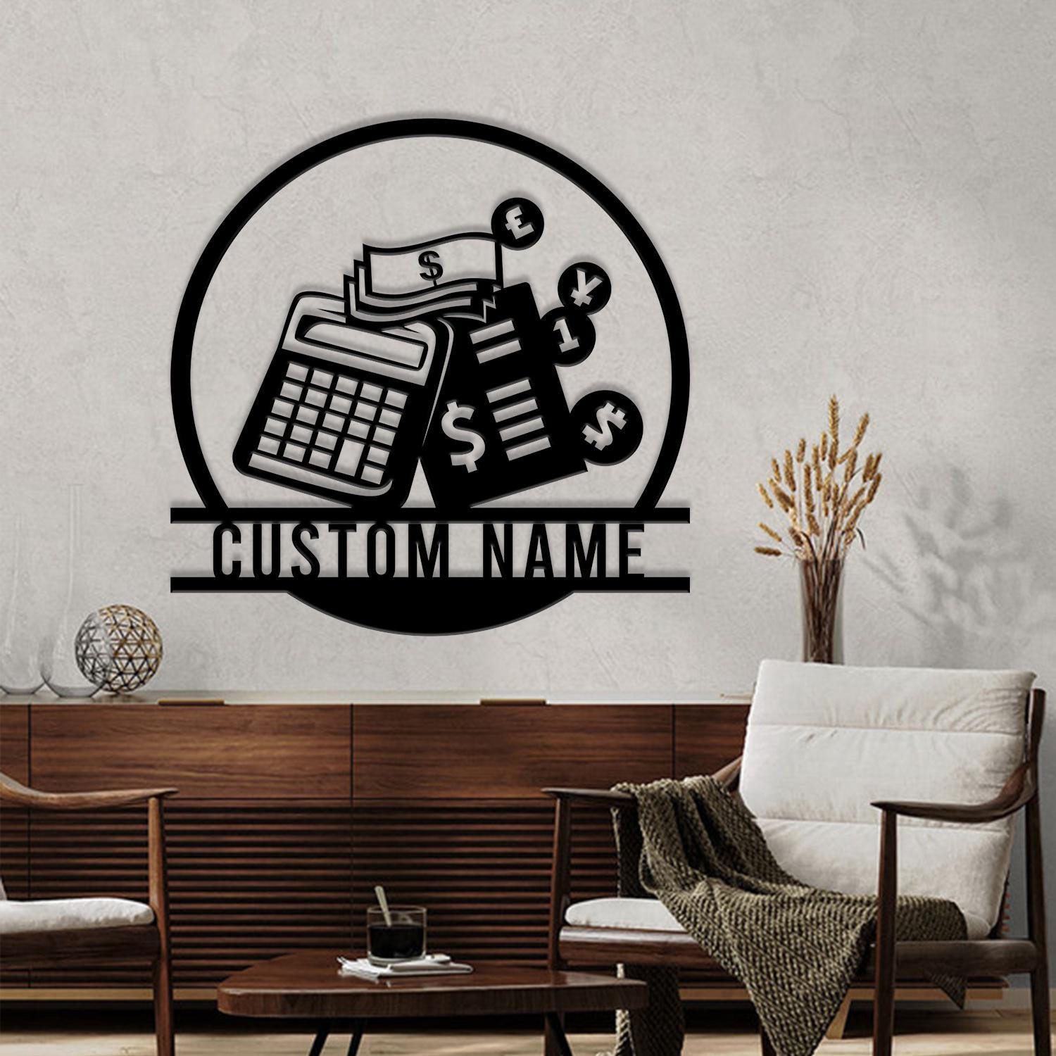 Custom Accountant Metal Sign Wall Art, Accountant Gift Accounting Wall ...