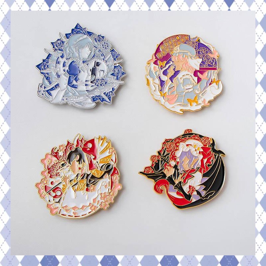 Touhou Project Doujin Enamel Pins - Anime Metal Badges (corsage ...