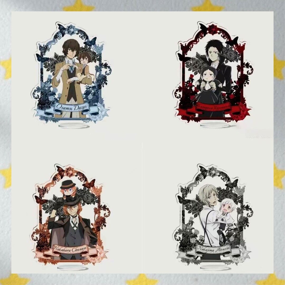 Bungo Stray Dogs Acrylic Stand 10cm - Dazai Osamu, Nakahara Chuuya ...