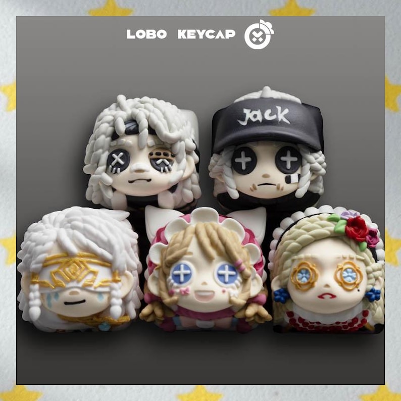 Identity V Artisan Resin Keycaps - Perfumer, Gardener, Seer, Mercenary ...