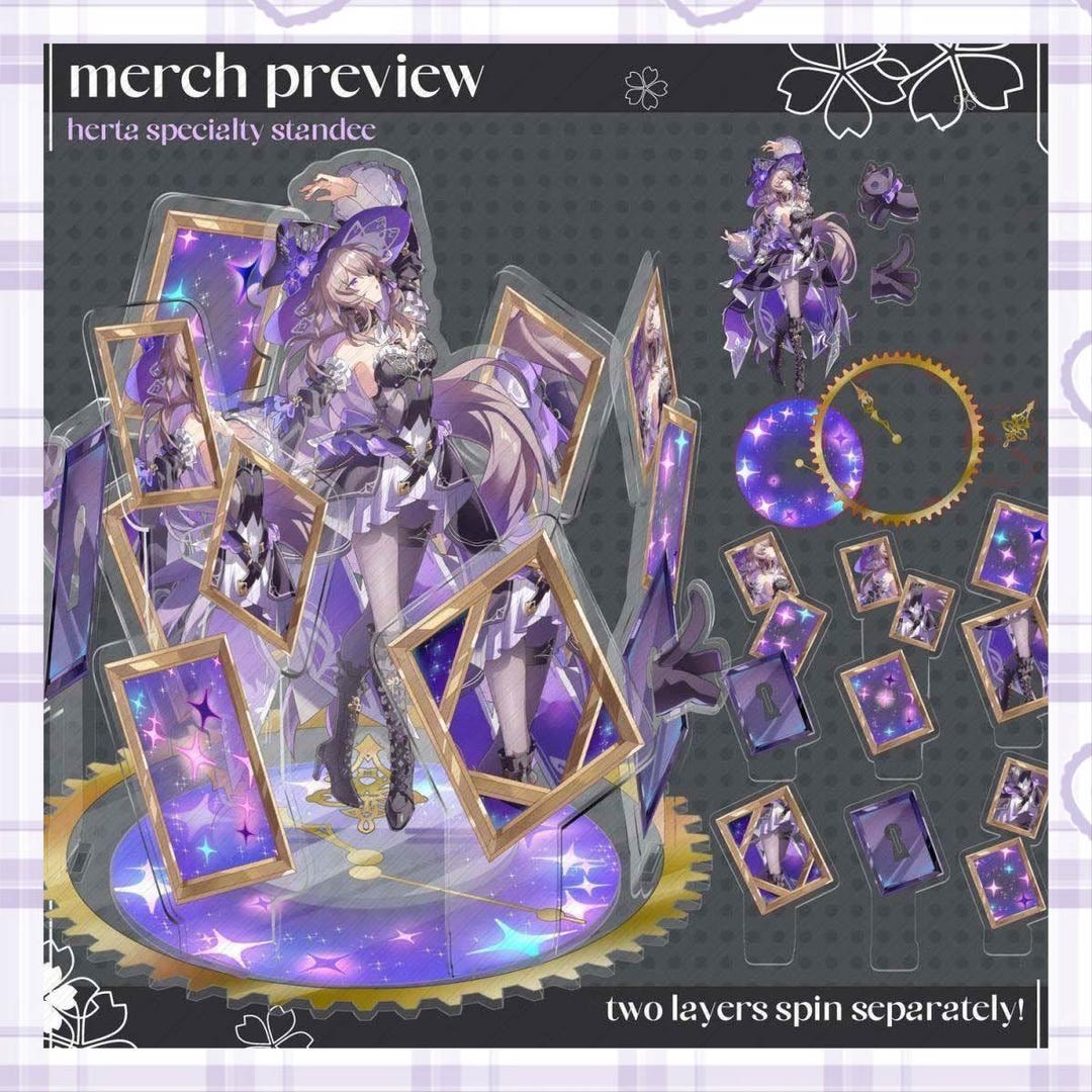 Honkai: Star Rail HSR Acheron Acrylic Stand - High-definition Fan Art ...