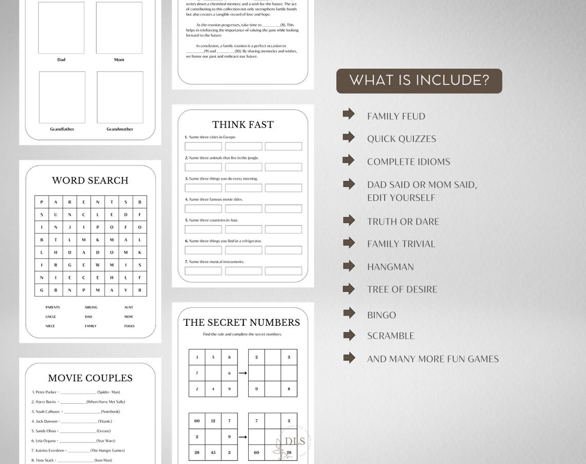Family Reunion Games | Family Reunion Party | Reunion Games | Games for ...