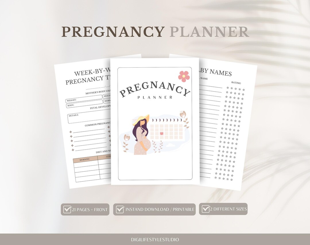 Pregnancy Planner | Printable Planner | Pregnancy Journal | Mom to Be ...